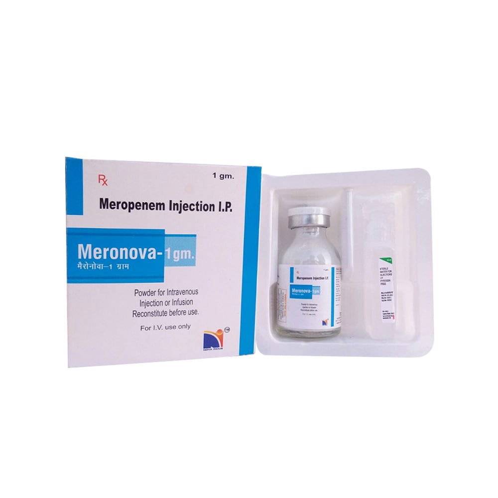 Meronova 1gm Injection | Price,Uses,Side Effects | Drugcarts